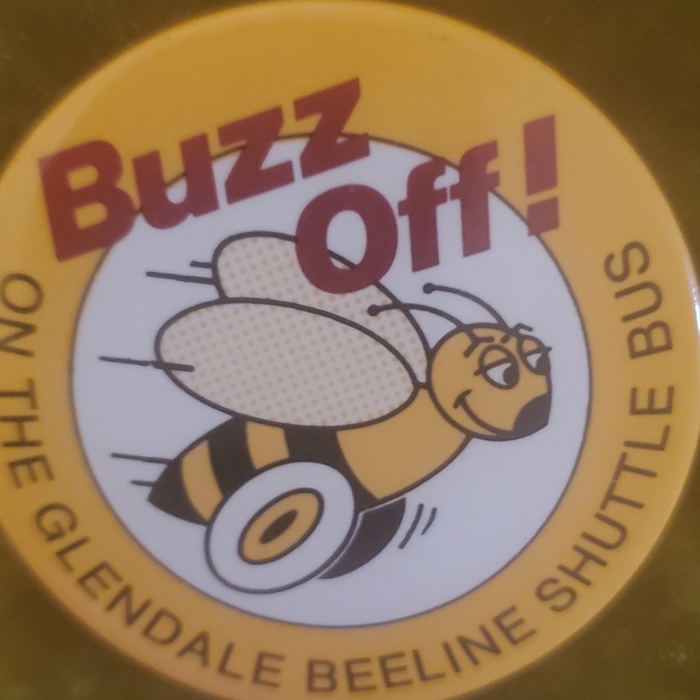 Vintage Buzz Off ~ Bumble Bee Button - Gem